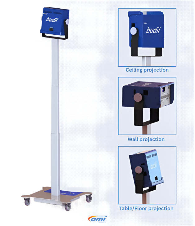 Omi Budii Interactive Projector with Flip Stand
